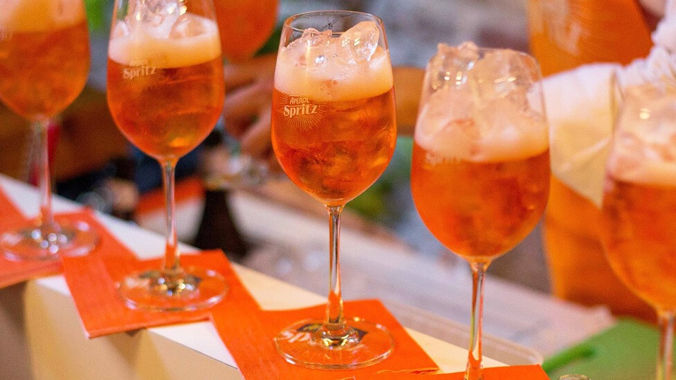 Italský koktejl Sunset Spritz – ALKOHOL DRINK